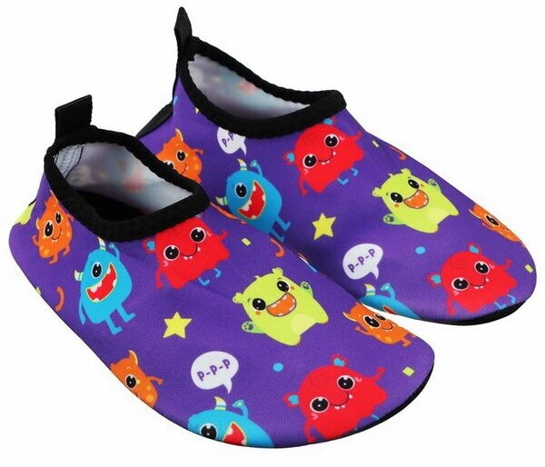 Аквашузы детские "На волне: Монстрики", р. 24-25, цвет: фиолетовый