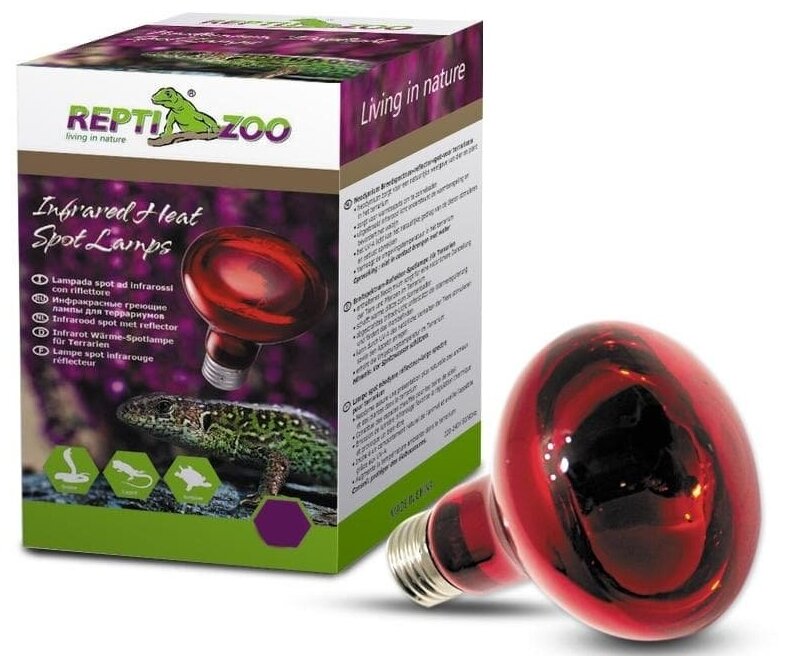 Террариумная инфракрасная лампа Repti-Zoo ReptiInfrared (63050R), 50 Вт