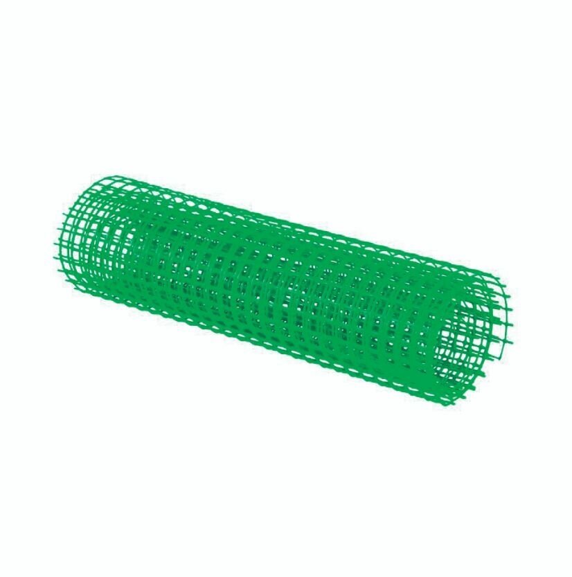 Сетка садовая, заборная, пластиковая, ячейка 15х15мм, ширина 1200мм, длина 2м. Цвет зеленый