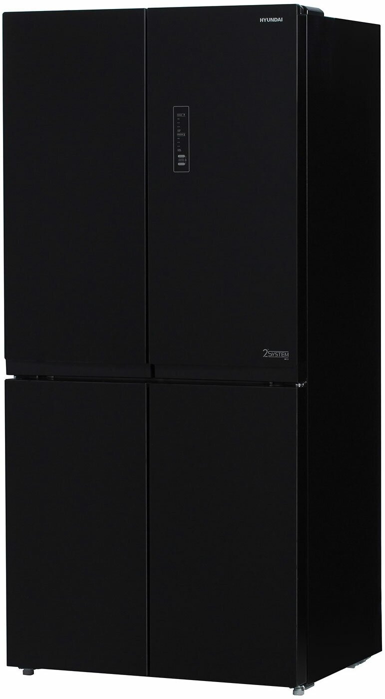 Многокамерный холодильник Hyundai CM5005F No frost, черный