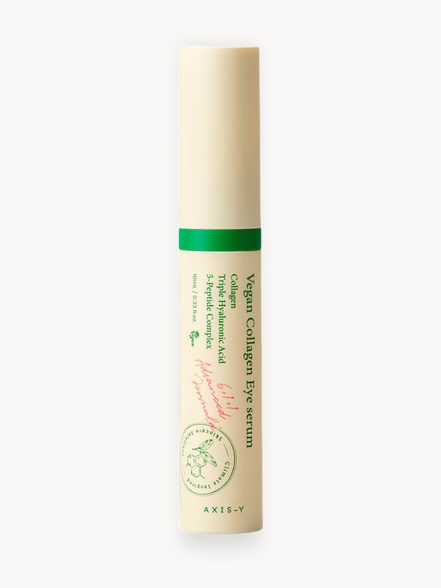 Пептидная сыворотка для век с массажным аппликатором AXIS-Y Vegan Collagen Eye Serum