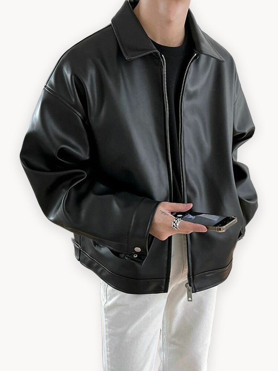 Куртка кожаная