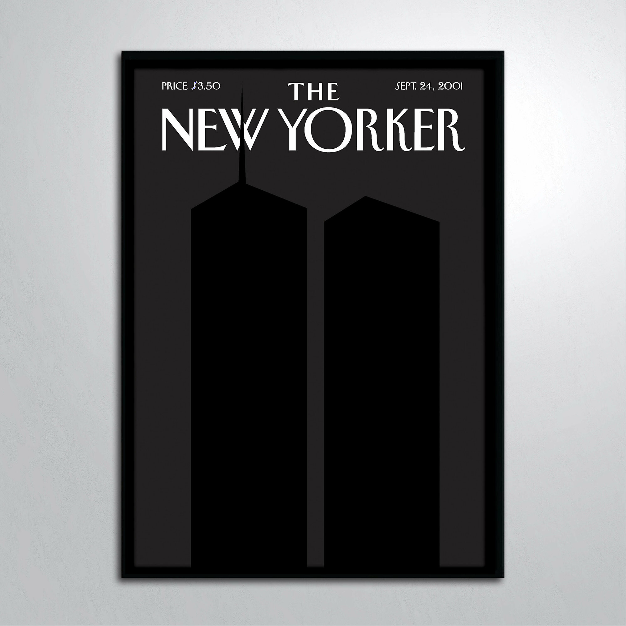 Постер без рамы/Постер для интерьера/Плакат Винтажный Журнал Нью Йоркер The NEW YORKER 24 сентябрь 2001г (А2/420х594)
