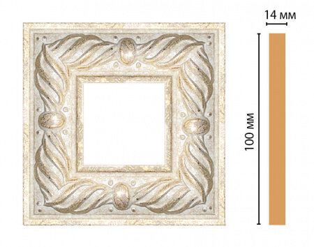 Вставка Цветная Decomaster 157-2-18 В100хШ14хД100 мм / Декомастер.