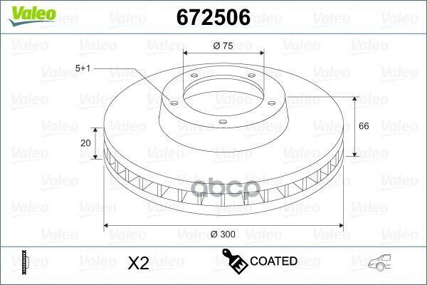 Диск тормозной BMW E81/E87/E90/E91/E84 X1 зад_x2 Valeo арт. 672506