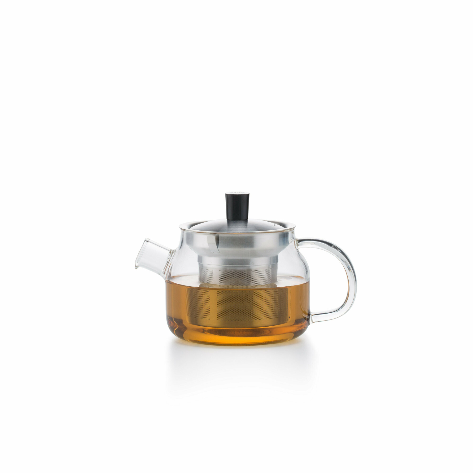 Чайник SAMADOYO Stainless Steel Infuser, 470 мл, боросиликатное стекло, металл, прозрачный-хромированный (S'043)