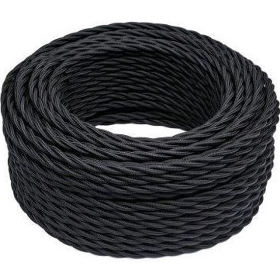 Провод ретро Bironi 3х1.5 матов. черн. (уп.50м) B1-434-73-50