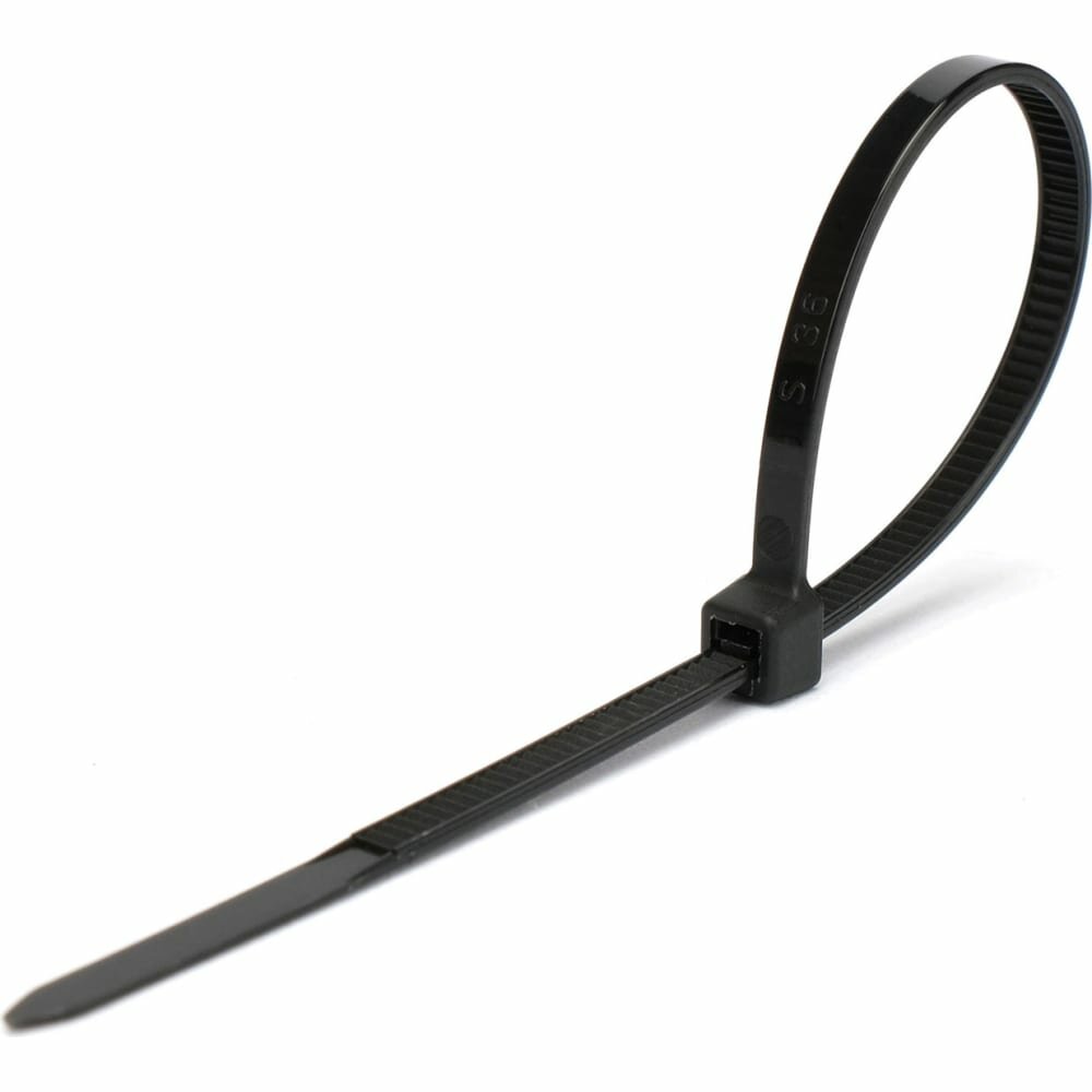 Пластиковые стяжки Cablexpert 250 мм х 7.6 мм, чёрные, 100 шт. NYT-250x7.6B, крепежа и соединения