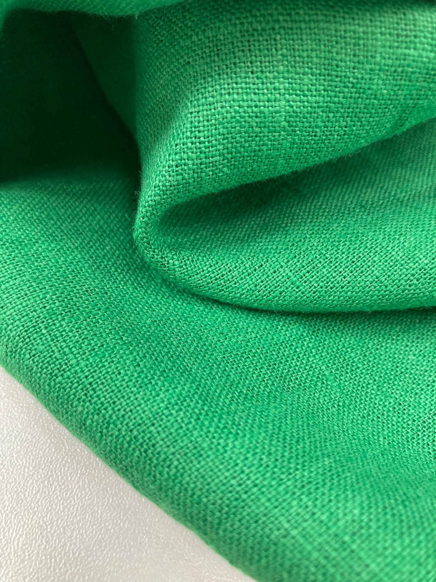 Ткань льняная костюмная с эффектом мятости Тархун, лен 100%, 190 г/м2, отрез 3м, ширина 1,45 м