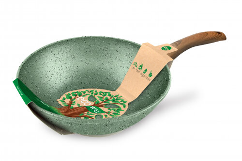 Сковорода ВОК Нева Металл Посуда НМП 26 ECO WAY н/р (EW3126)