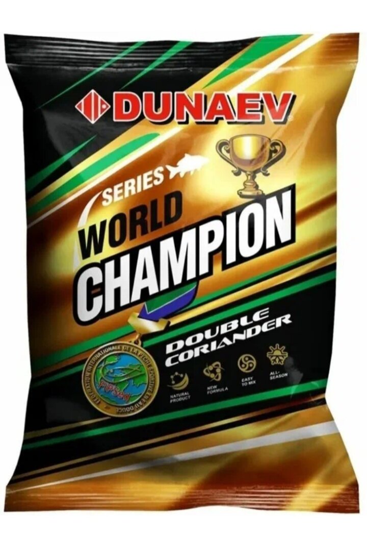 Прикормка "DUNAEV-WORLD CHAMPION" 1кг Double Coriander (Двойной кориандр)
