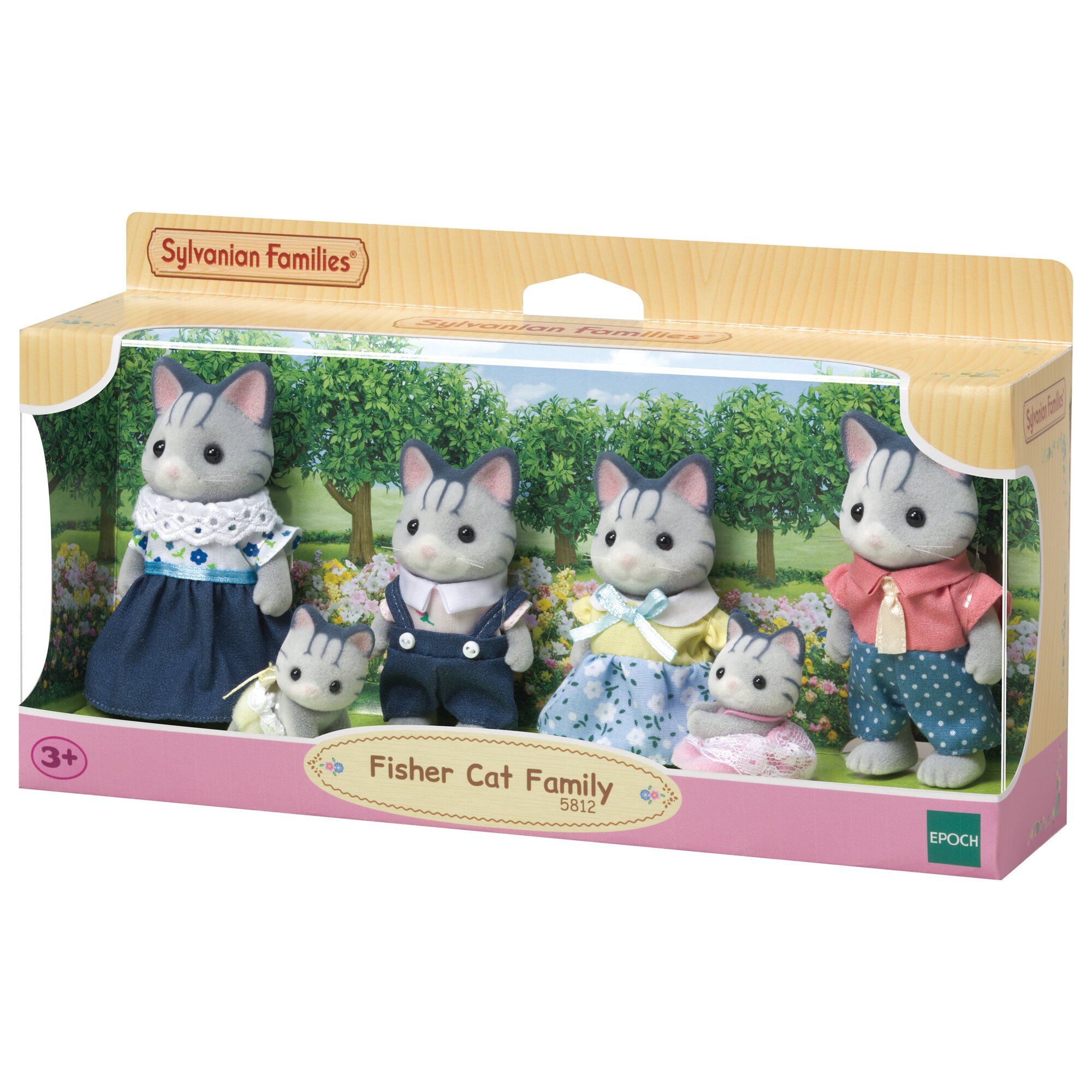 Игровой набор Sylvanian Family "Семья Котов-рыбаков", фигурки 5812