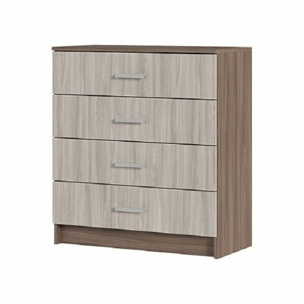 Комод 4 ящика КМ 601 «Гармония» (Шимо тёмный/Шимо светлый) 85х41х93