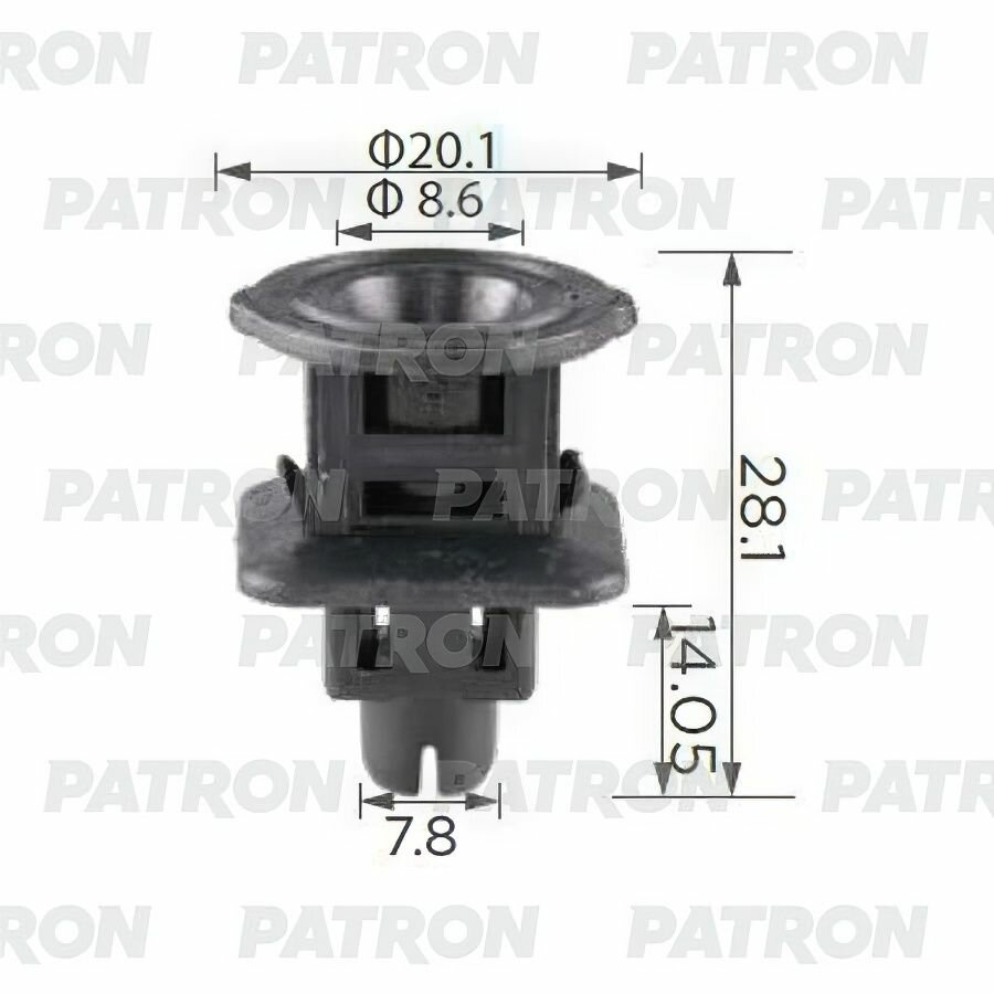Клипса пластмассовая, для Фиат