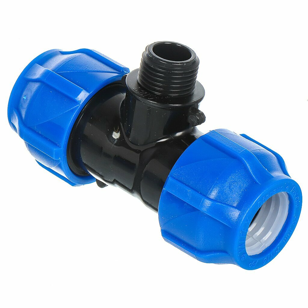 Тройник ПНД Valfex 25-25х1/2" наружная резьба, 16 бар