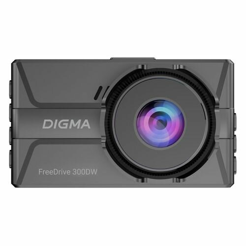 Видеорегистратор Digma FreeDrive 300DW, черный