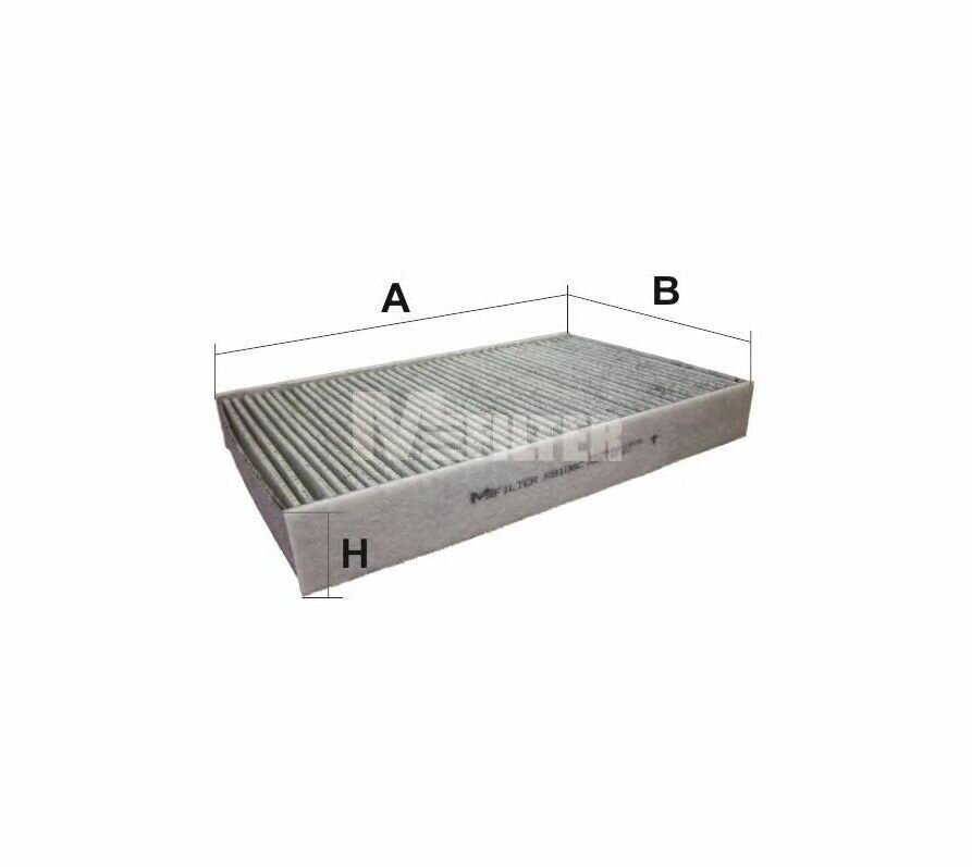 MFILTER K9106C фильтр салона! угольный\ Renault Fluence 1.5-2.0 05>, Nissan Juke 1.5/1.6 10>