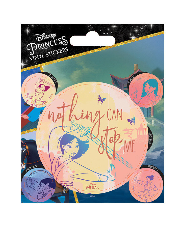 Наклейки Mulan (Nothing Can Stop Me) Vinyl Sticker Pack 5шт PS7446