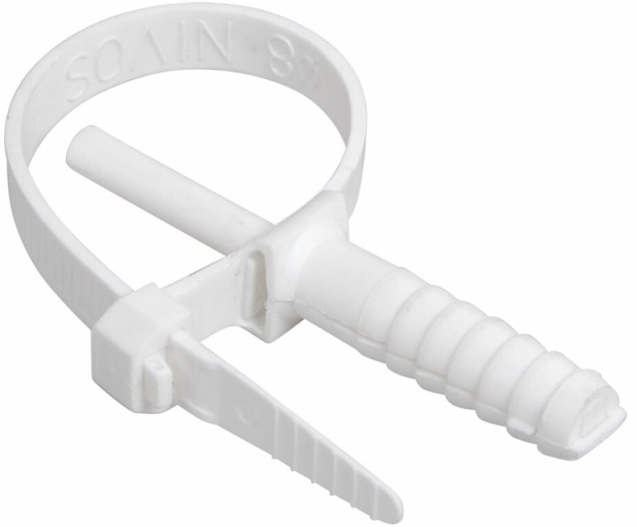 Хомут кабельный дюбельный ХД 7х150 полиамид бел. (уп.50шт), IEK UHH80-7-150-50-K01-F (1 упак)