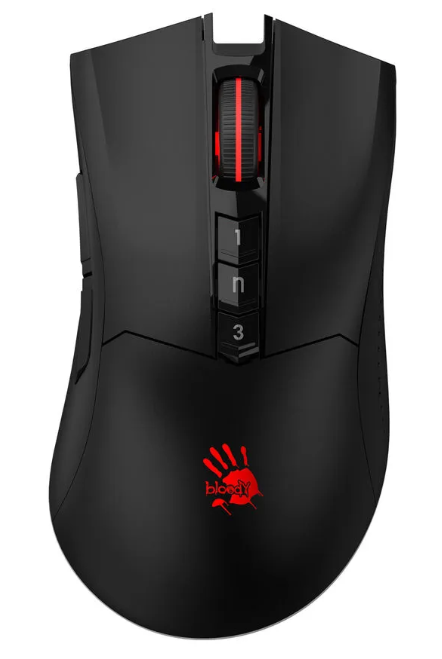 Мышь A4 Tech Bloody R90 Plus черный оптическая (5000dpi) беспроводная USB (7but)