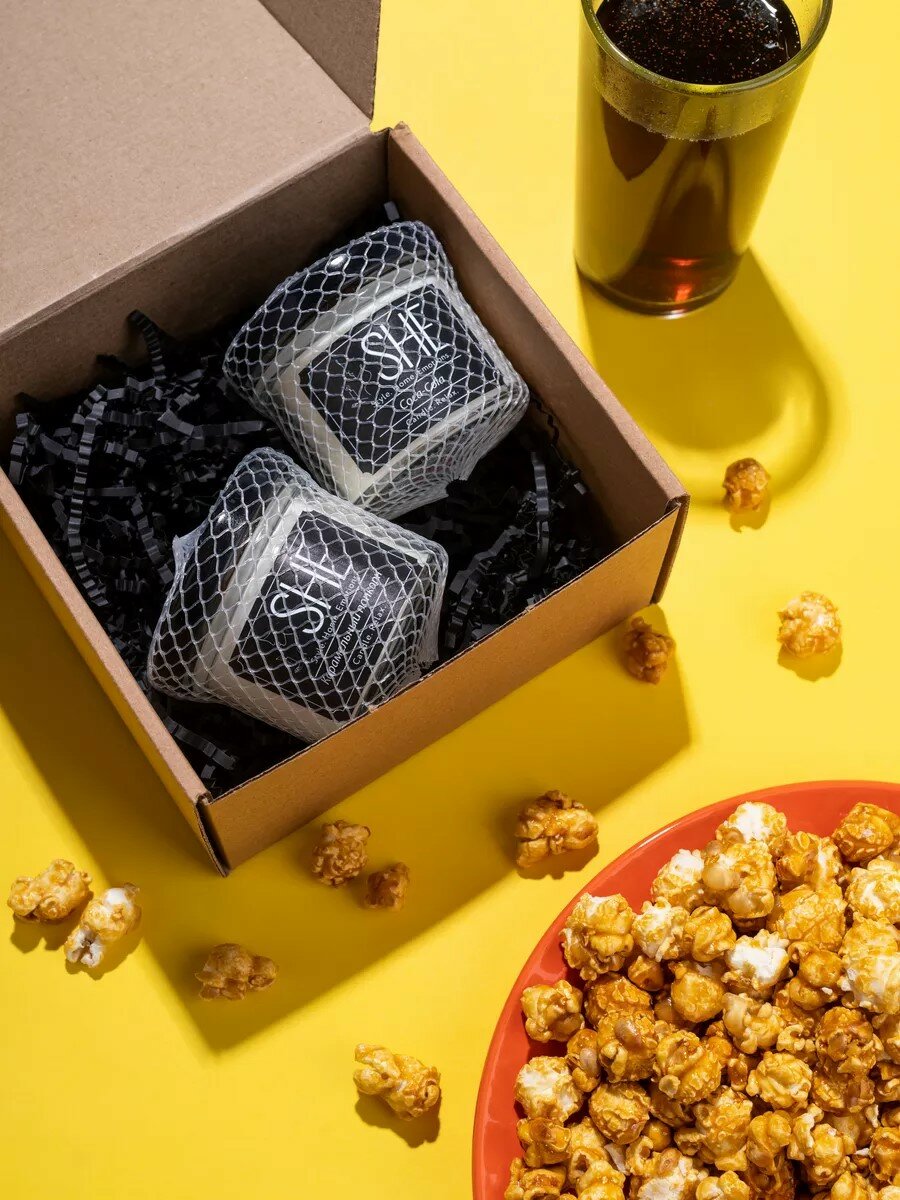 Подарочный набор арома свечи 2 шт. по 125 мл Киномания SHE.STYLE.Home.Emotions