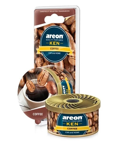 Ароматизатор в машину на панель Areon Ken Blister Coffee кофе