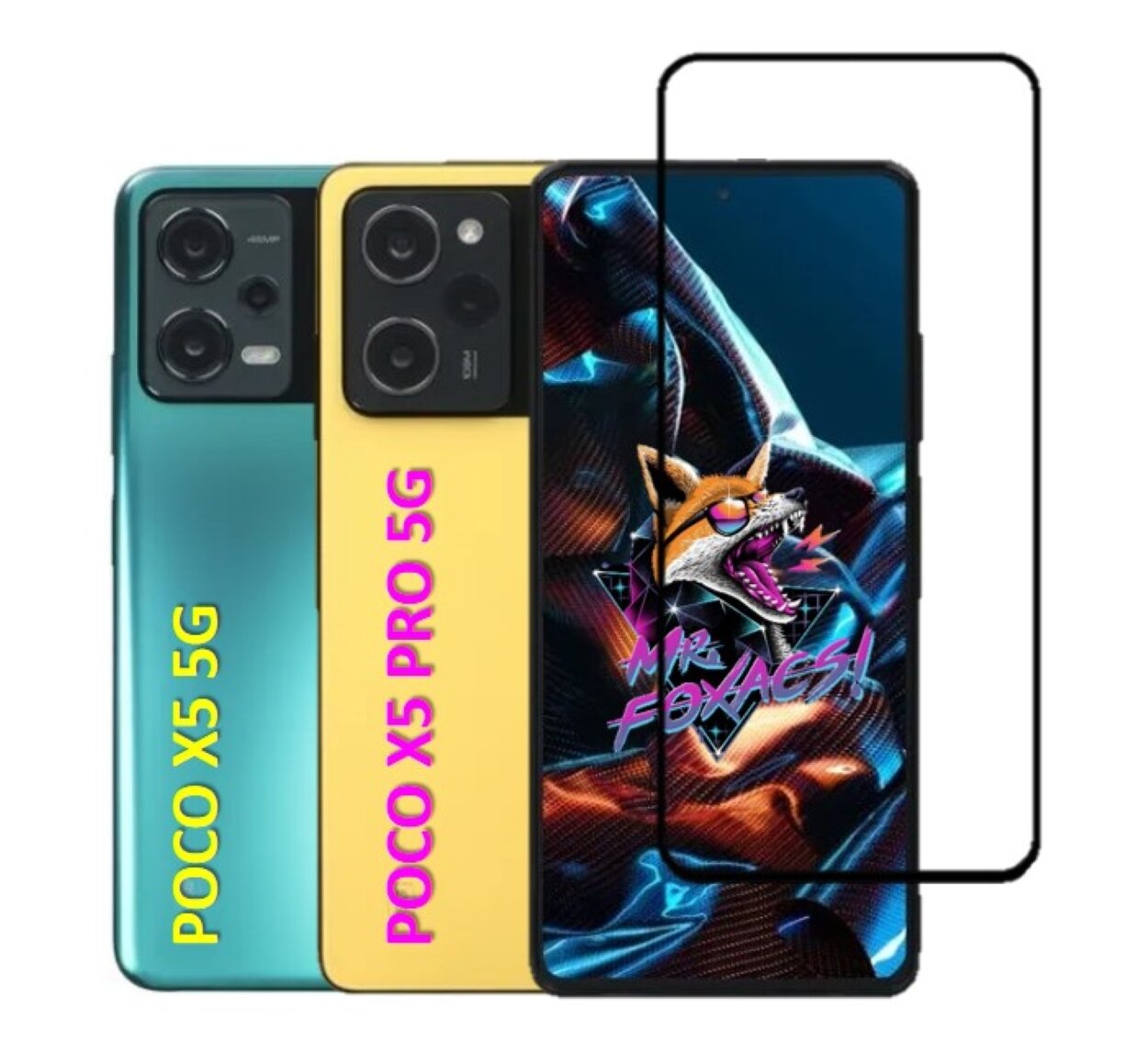 Защитное стекло для POCO X5 Pro 5G / Xiaomi POCO X5 5G ( Поко Икс 5 Про 5 Джи) Полноэкранное защитное стекло с олеофобным покрытием Base Glass