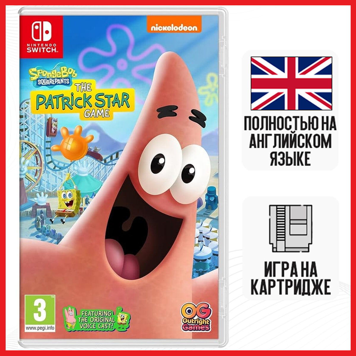 Игра SpongeBob Squarepants: The Patrick Star Game (Nintendo Switch, Английская версия)