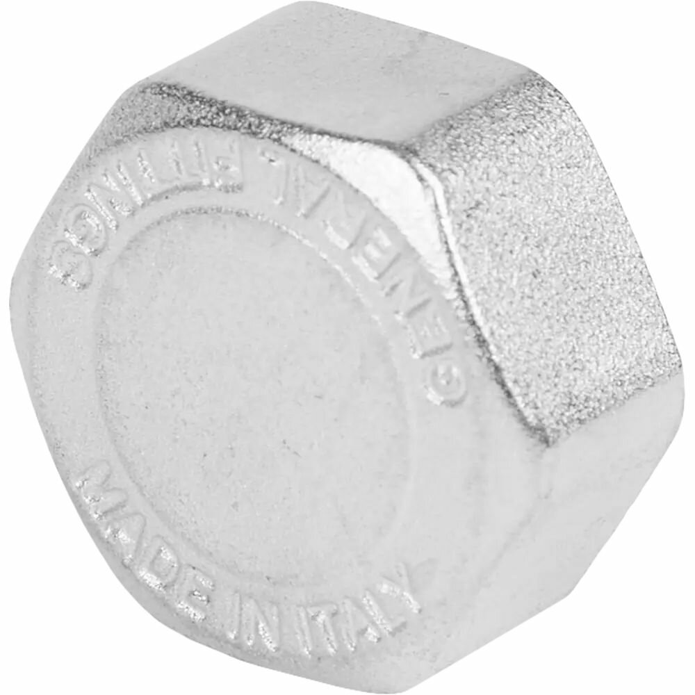Заглушка 3/4" ВР никелированная латунь