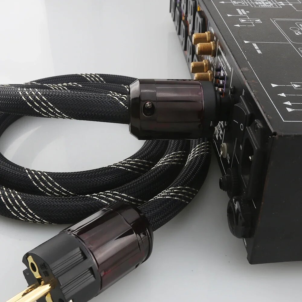 Кабель питания audiocrast 2м, EU plug, чистая медь