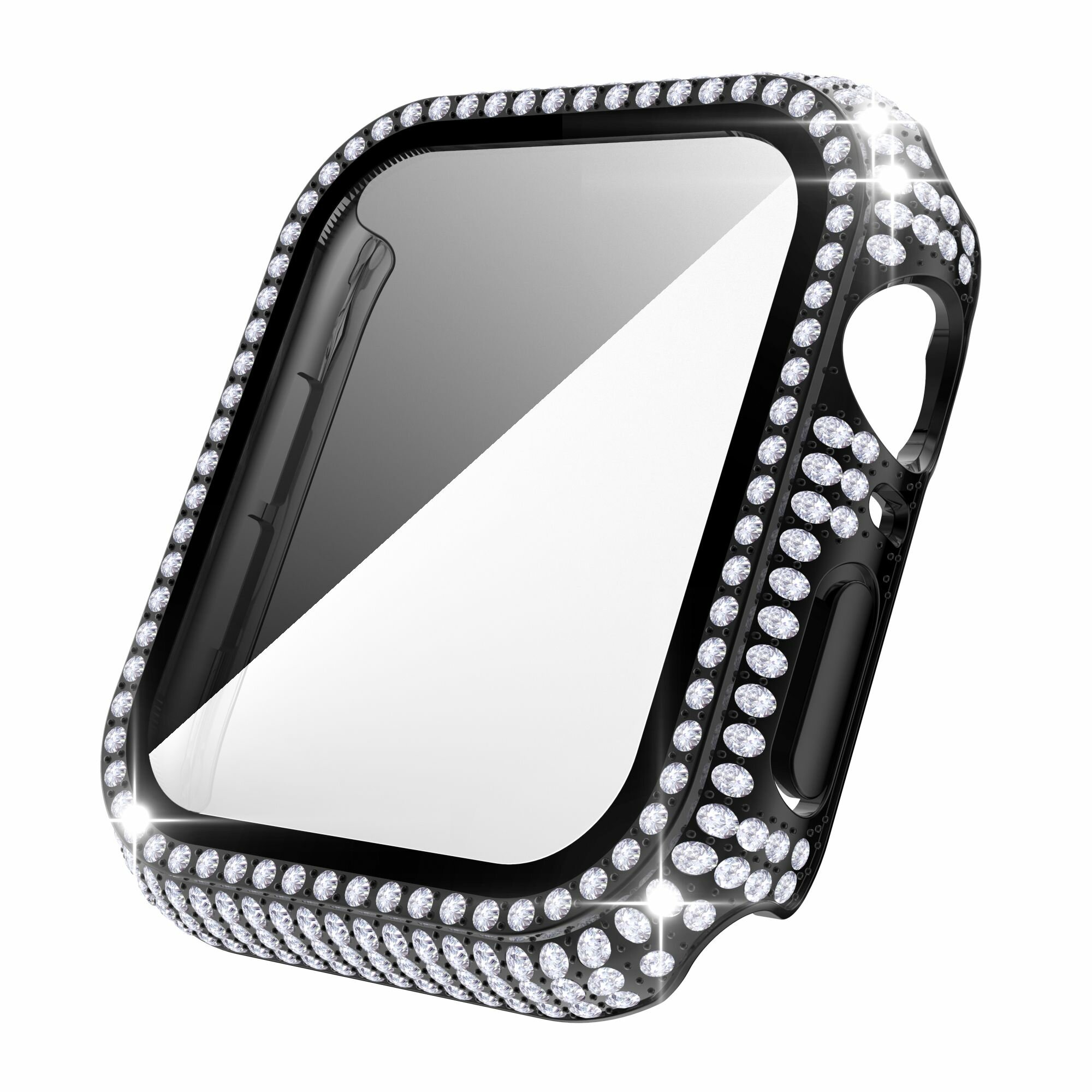 Корпус Diamond Watch для Apple Watch Case 40mm 42mm 44mm 41mm 45mm для iWatch 8 7 6 SE 5 4 3