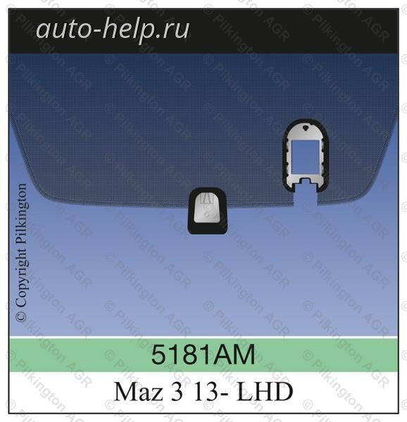 BENSON MAZDA Лобовое ДД VIN Фиттинг acustic