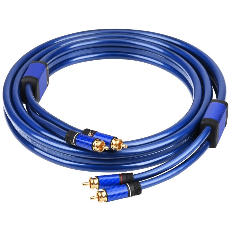 HiFi RCA-кабель Флагманский OCC посеребренный для домашнего кинотеатра 1,5 м