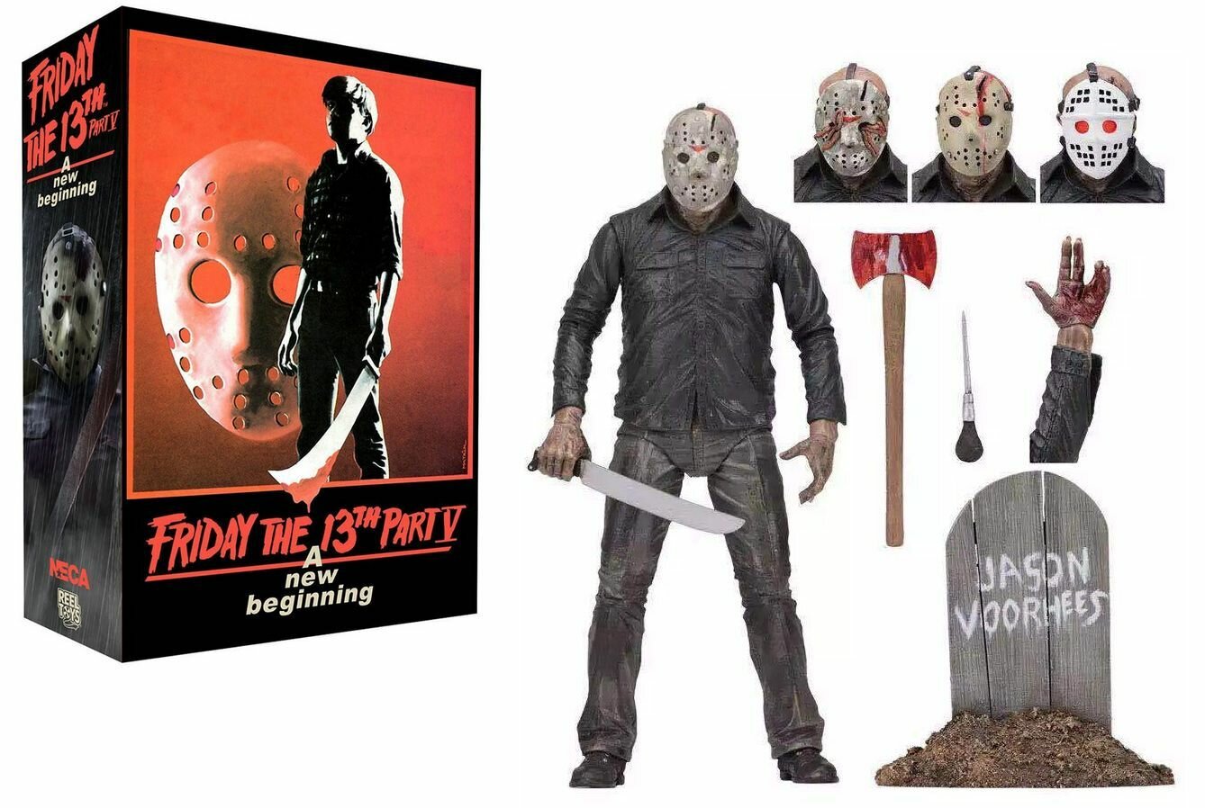 Фигурка Пятница 13-5, Джейсон Вурхиз / Friday the 13th а new beginning, Jason Voorhees Deluxe Edition (18см) -kpa