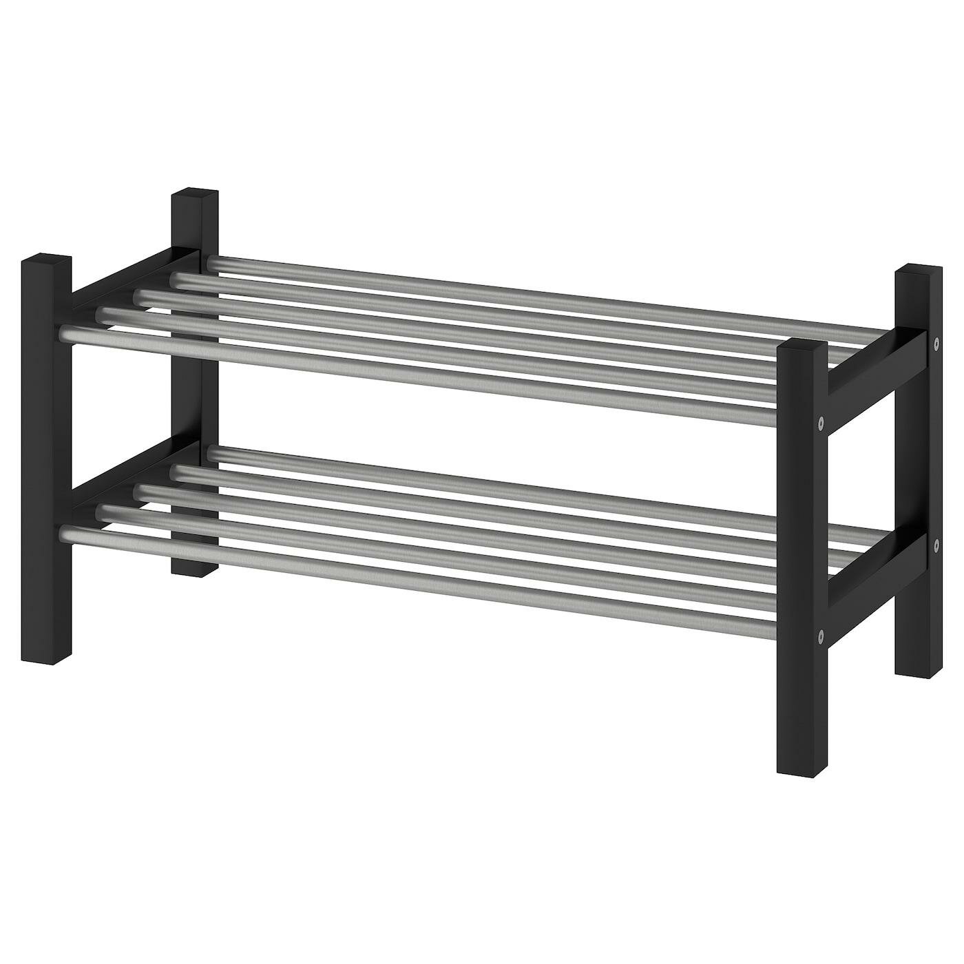 TJUSIG IKEA 101.526.39 Полка для обуви 79x32x37 см. Чёрный