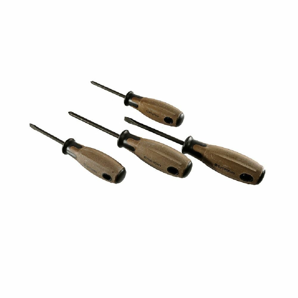 Набор отверток Hanskonner HK1040-19-4, SL6/5, PH2/1, древесно-полимерный материал