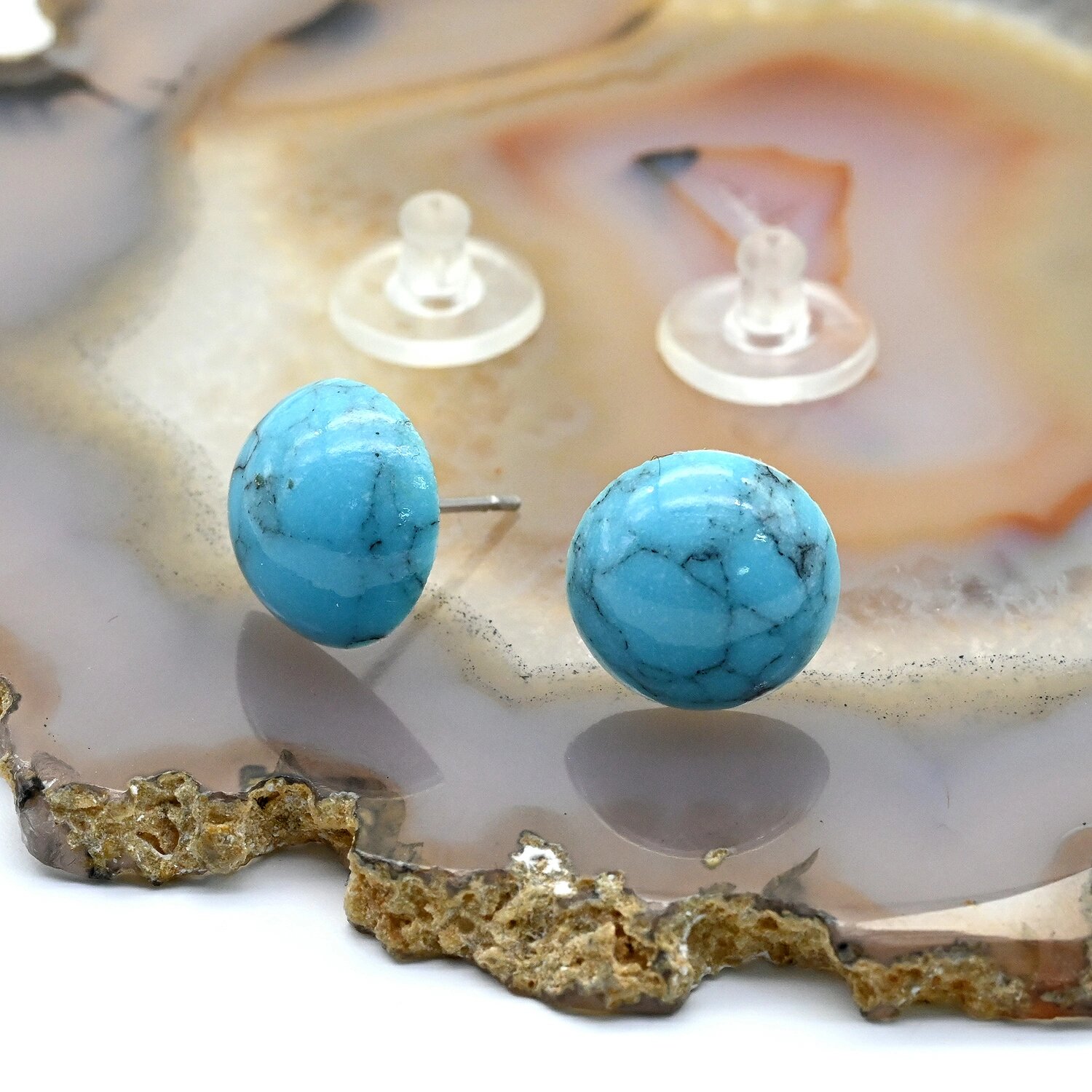 Серьги, бирюза