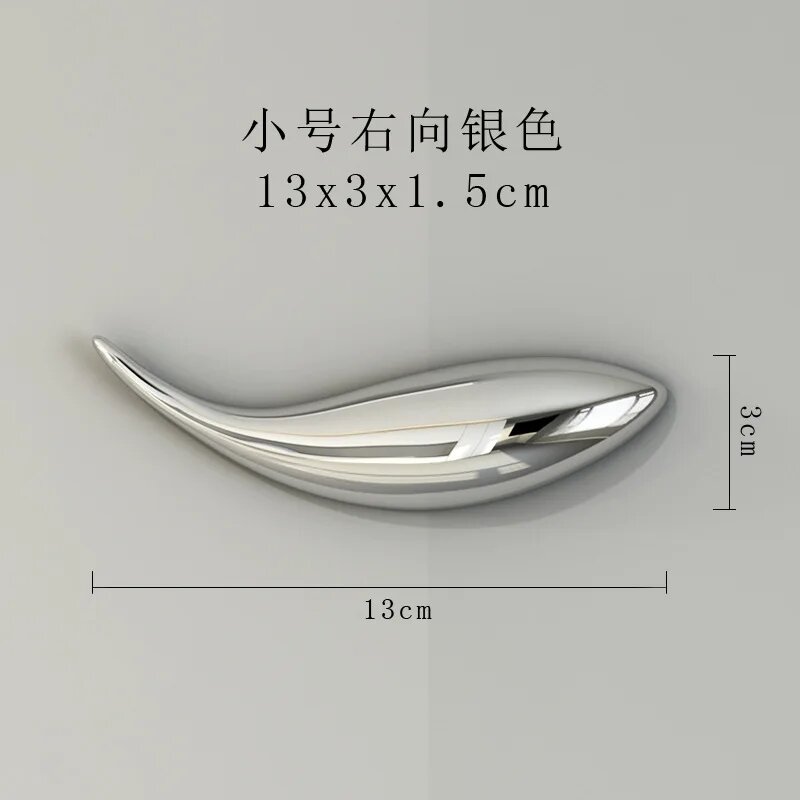 Гальваническая подвеска-рыба из пластика right silver