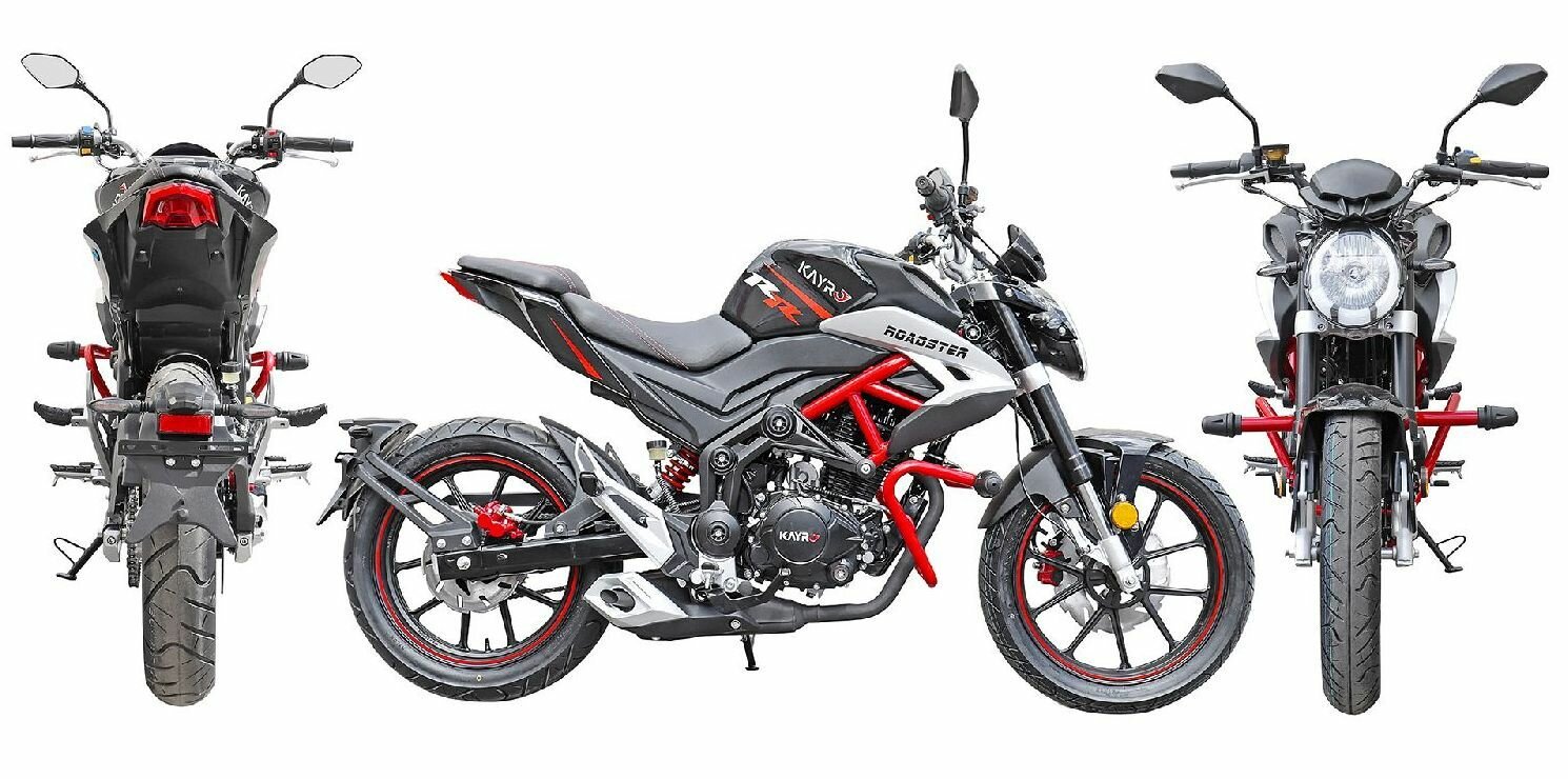 Мотоцикл KAYRO "ROADSTER" 250cc (166FMM, торм. пер/зад. диск, вилка перев. типа, колеса 17)ПТС черный