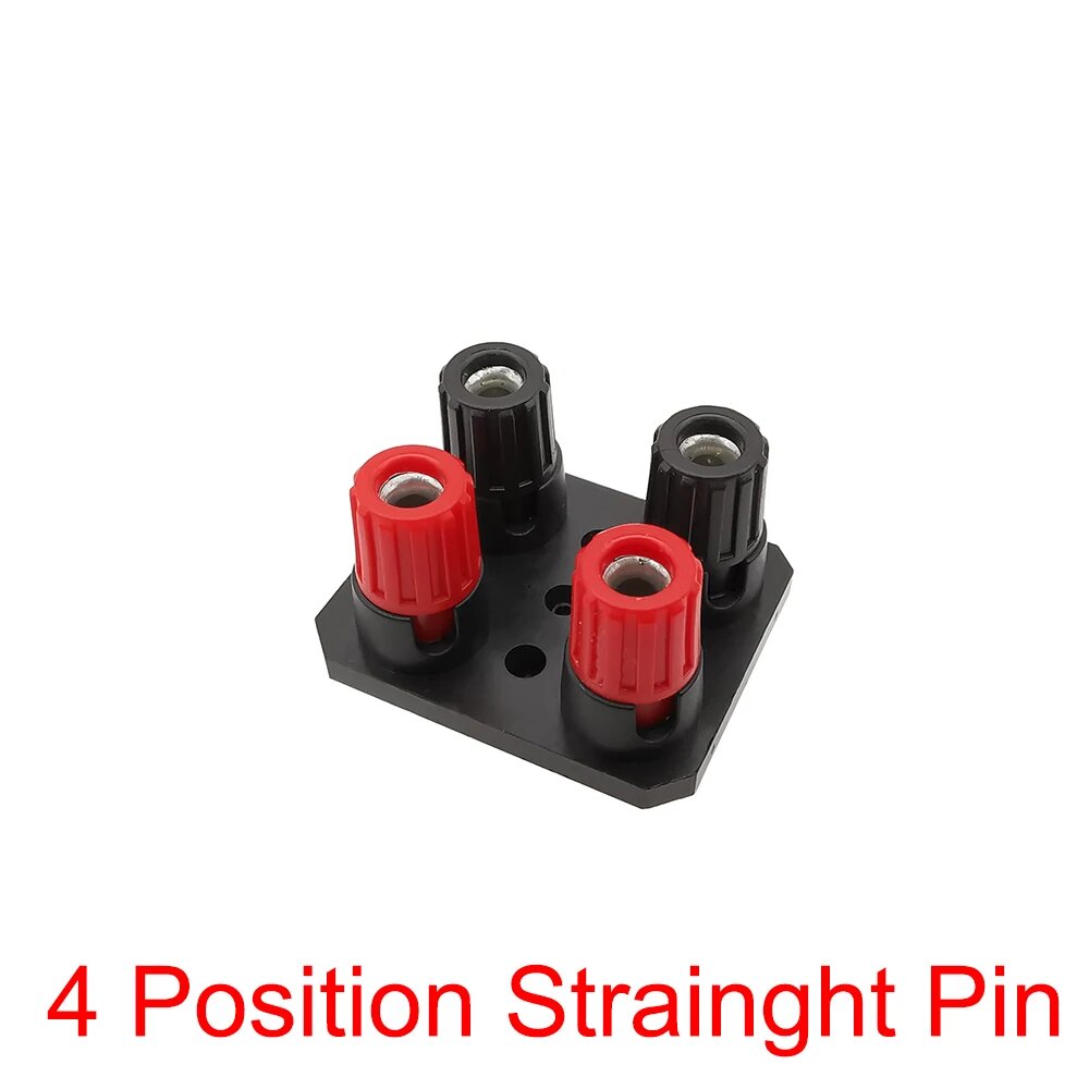 ALLiSHOP 2/4/6-позиционный разъем для динамика 4 мм 4P Strainght Pin