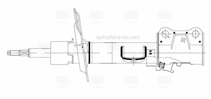TRIALLI AG30157 Амортизатор Geely Emgrand X7 (16-) (стойка) перед. лев. (AG 30157)