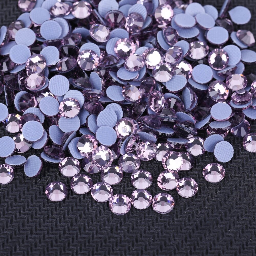 Фиолетовые стразы SS12, 1440 шт, Lt.Amethyst