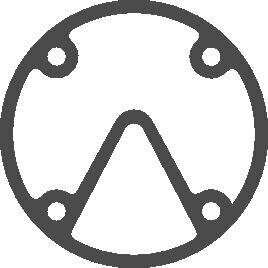 Прокладка Ремеза компрессора LB50 LB75 клапанной плиты верхняя, из паронита