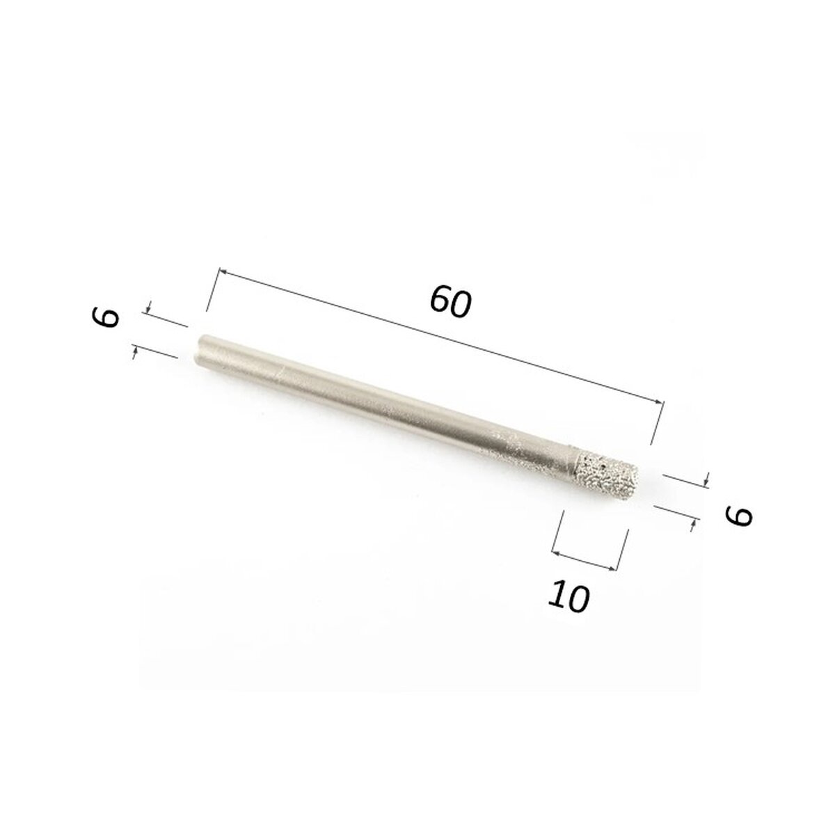 Фреза DJTOL DMX0610 алмазная шлифовальная торцевая вакуумная пайка (по камню)