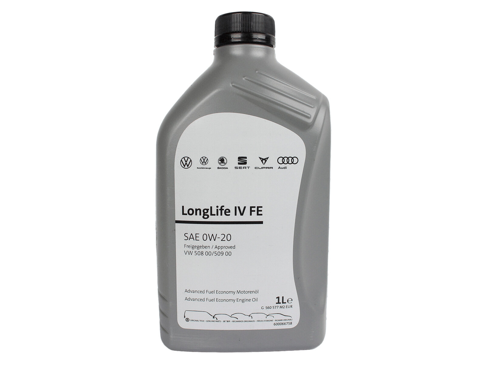 Масло моторное VAG GS60577M2, синтетическое, 0W-20, для легковых авто, 1 л