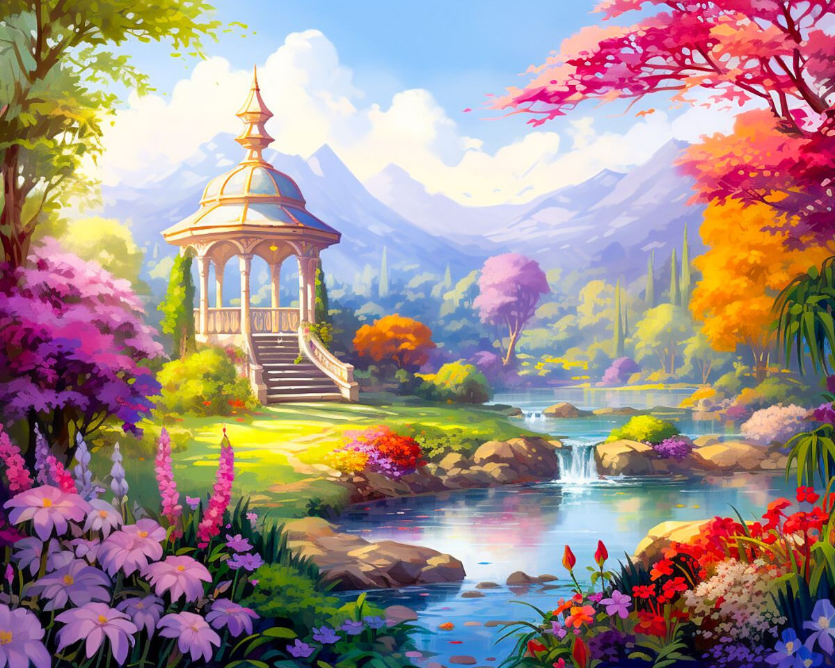 Картина по номерам природа фэнтези 40х50