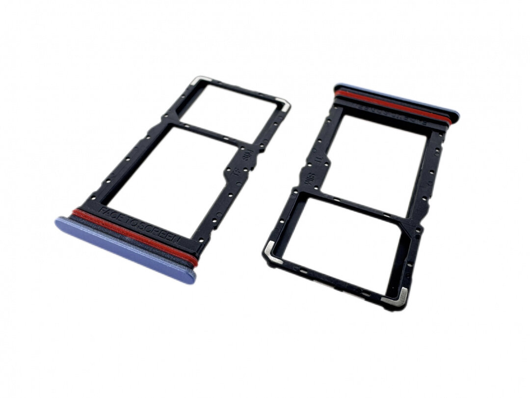 Слот SIM/ microSD-карт для Xiaomi Redmi 12 синий