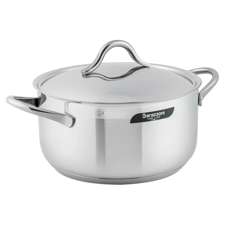 Кастрюля с крышкой Barazzoni Prestige 3,85 л, 22 см, сталь нержавеющая