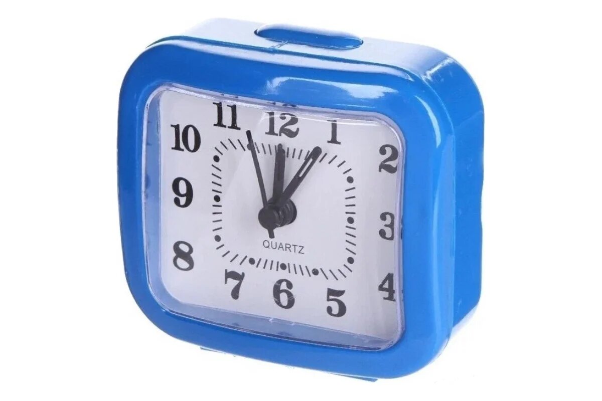 Perfeo Quartz часы-будильник "PF-TC-004", прямоугольные 8?7,5 см, синие 30015204