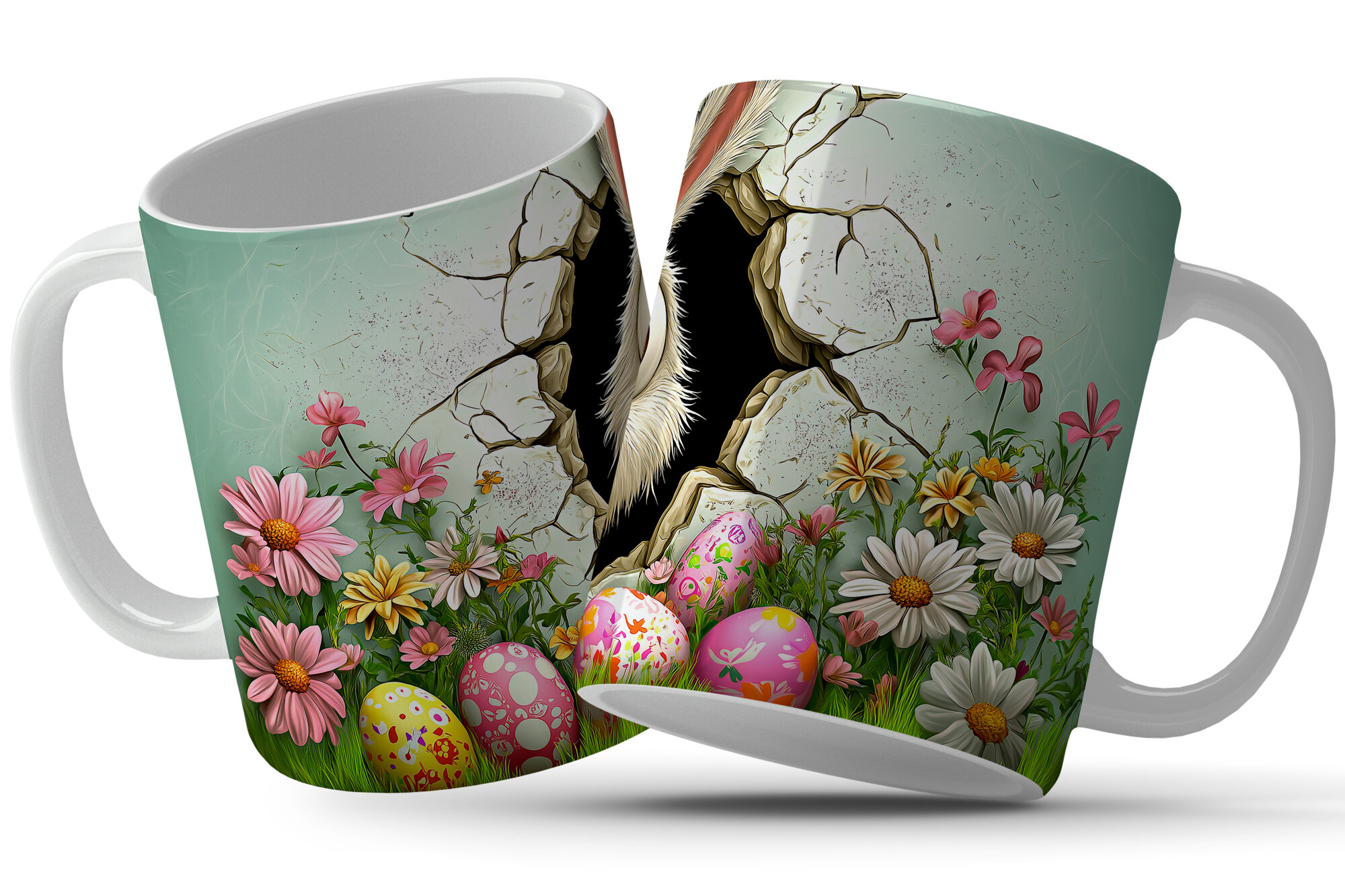 Пасхальная кружка (кружка с праздником Светлой Пасхи), для СВЧ, керамика, 330 мл